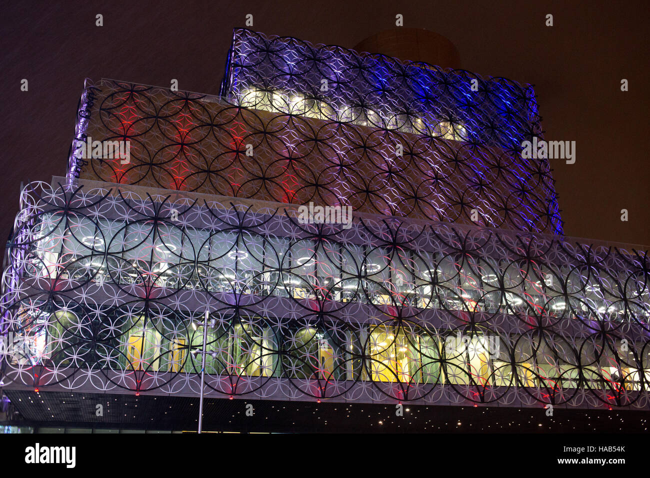 Birmingham Library lit in colours to remember the Birmingham 21, people ...