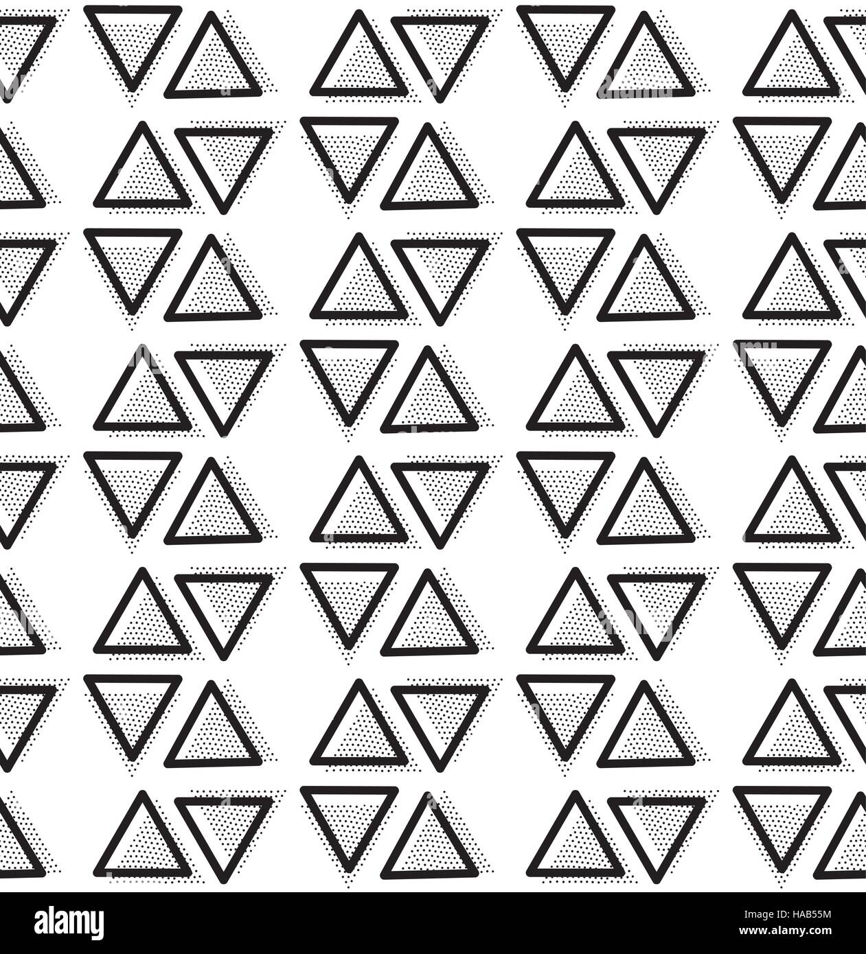 Vector geometric seamless pattern. Repeating abstract triangle Stock ...