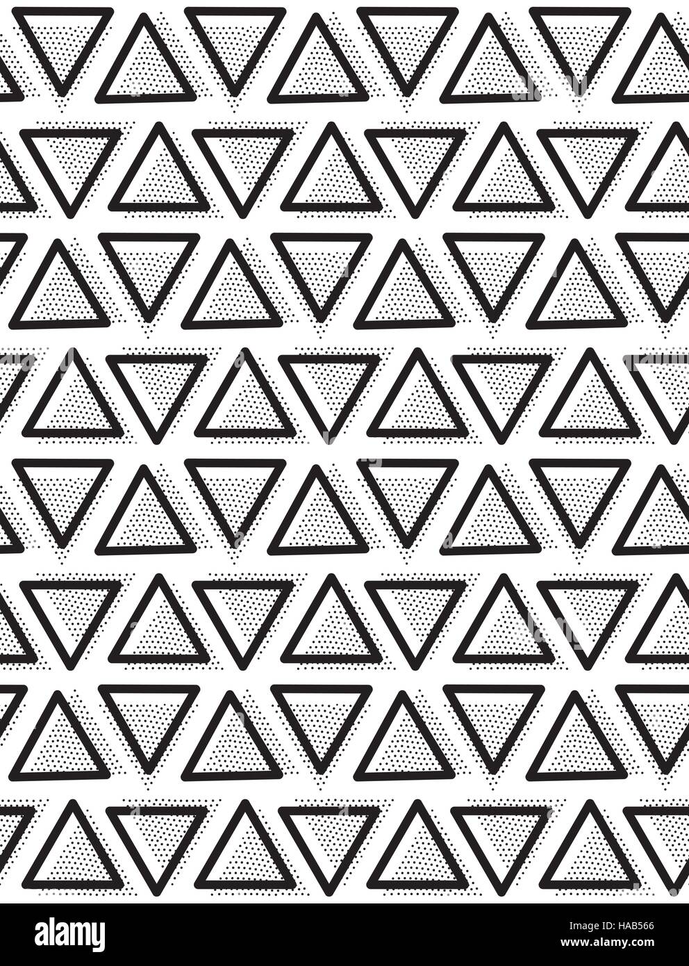 Vector geometric seamless pattern. Repeating abstract triangle Stock ...