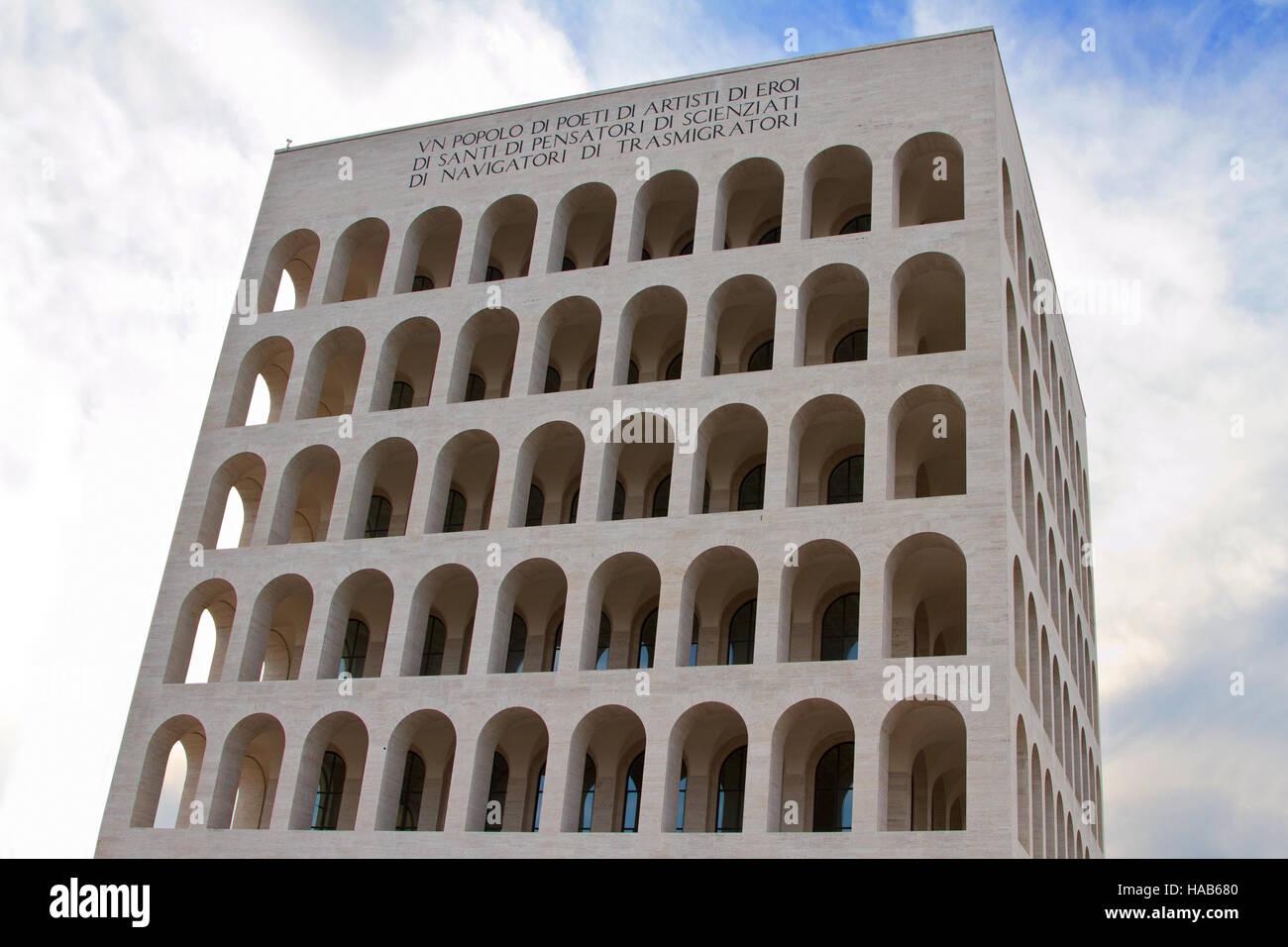 Eur. Palace of Italian Civilization in Rome Stock Photo - Alamy