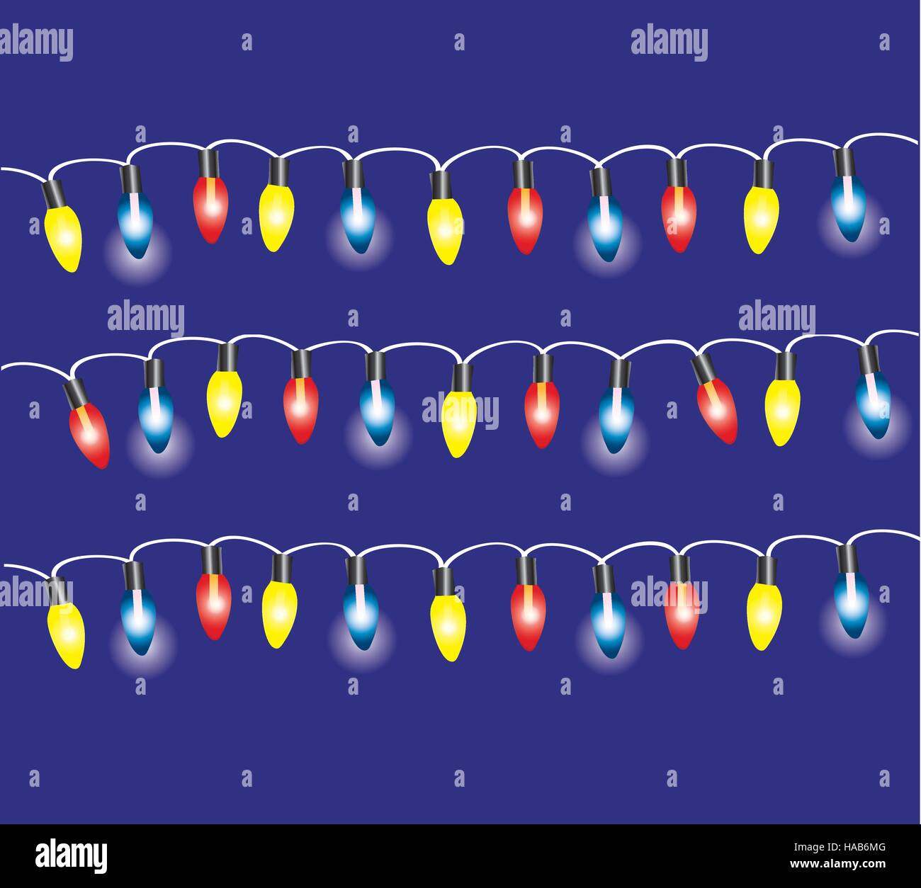 vector illustration of Christmas background with lights Stock Vector ...