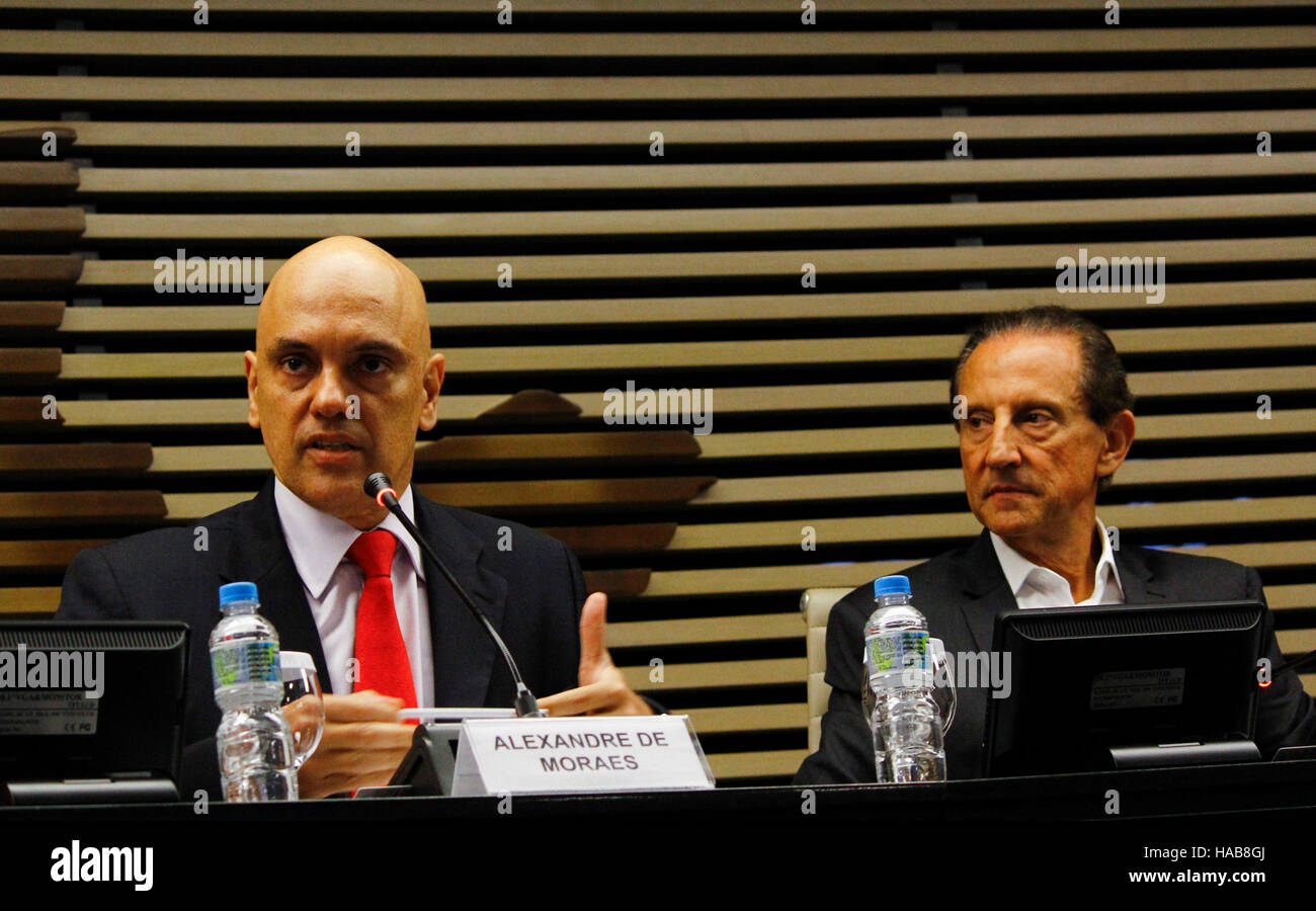 SÃO PAULO, SP - 28.11.2016: ALEXANDRE DE MORAES VISITA PAULO SKAF - The ...