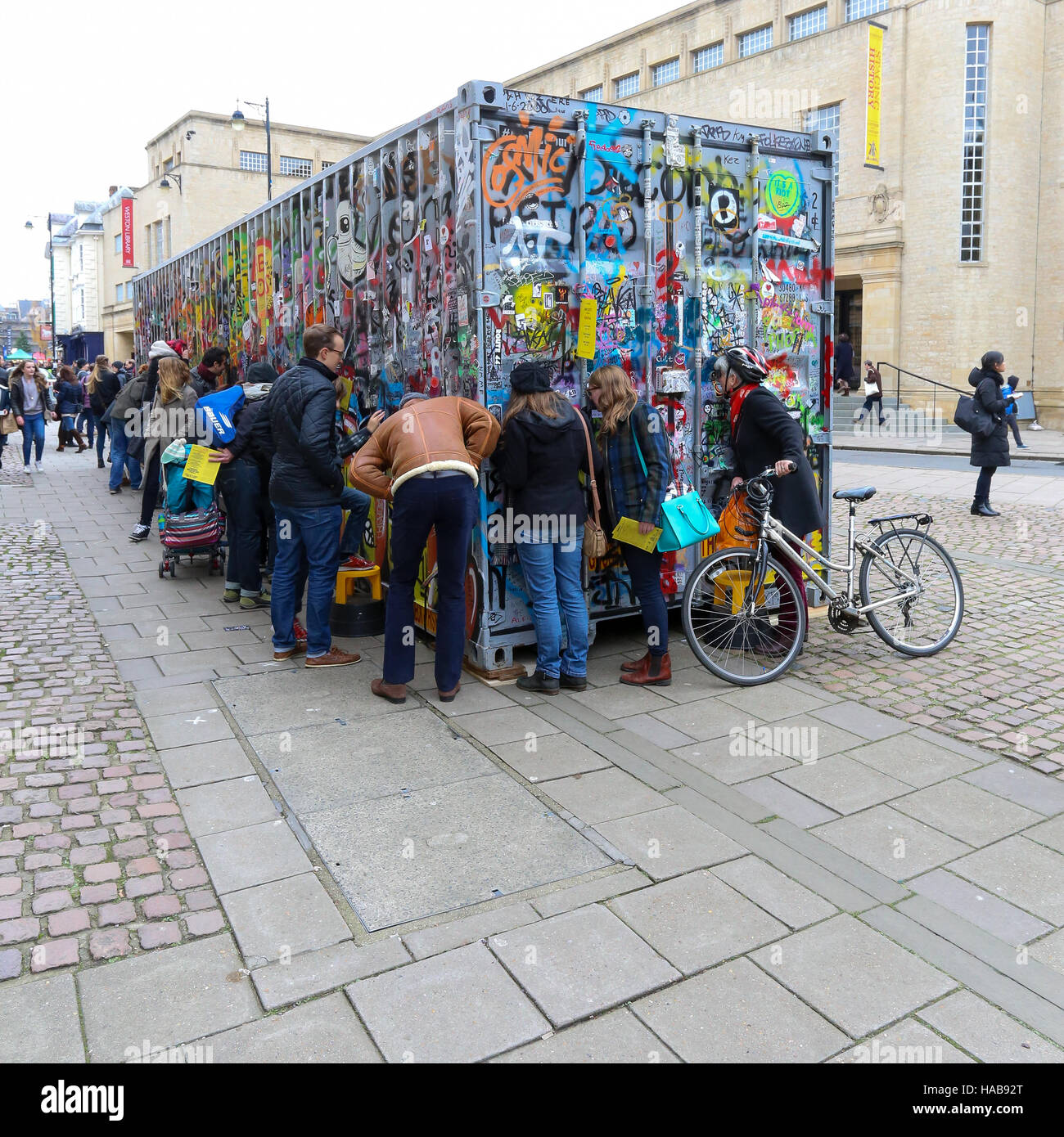 Broad Street, Oxford, UK, 27th November 2016, Art installation by Jimmy ...