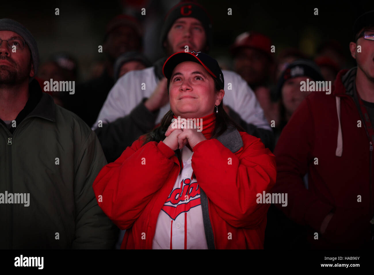 Cleveland indians fan hi-res stock photography and images - Alamy