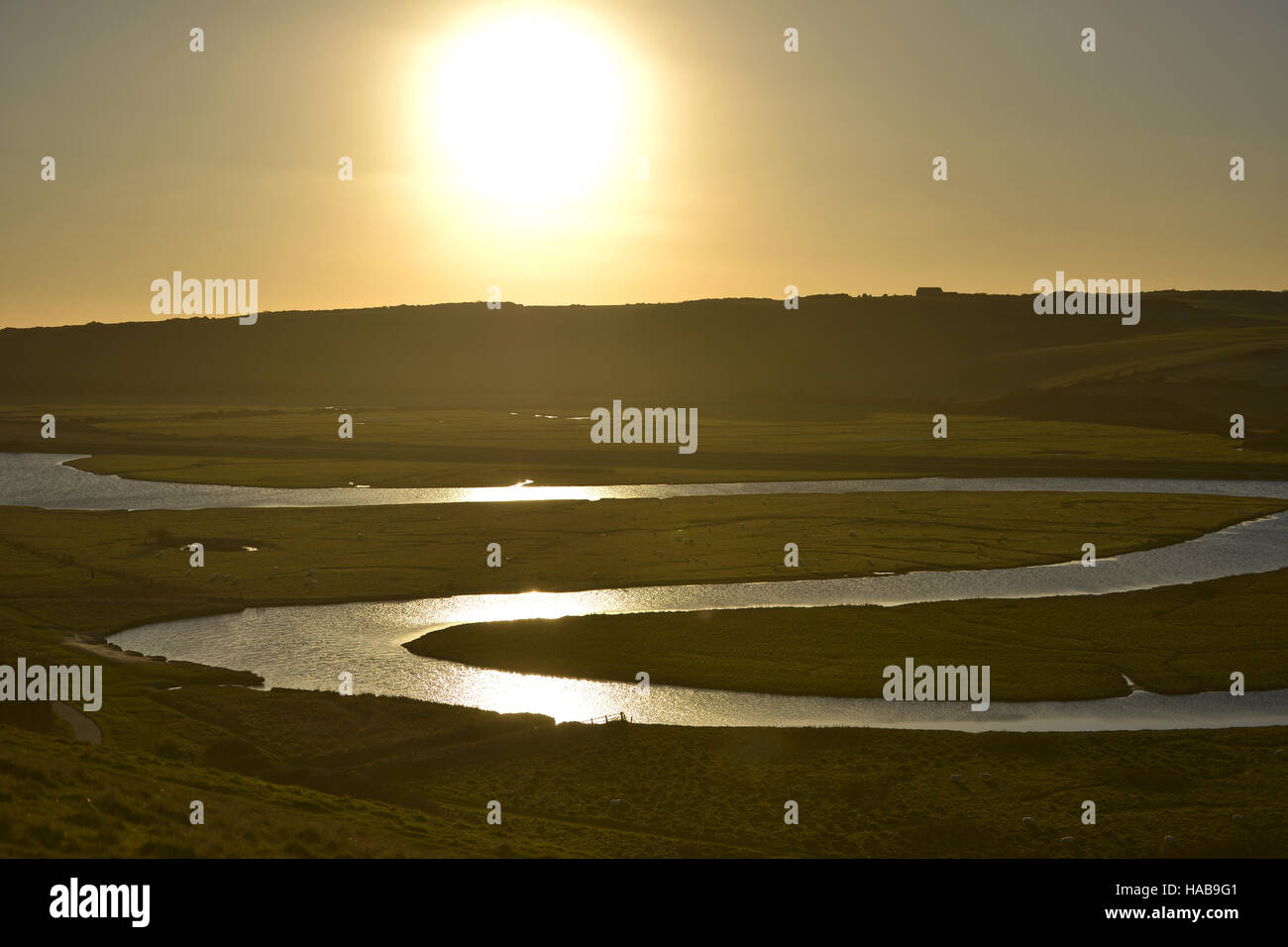 River cuckmere meanders flood hi-res stock photography and images - Alamy