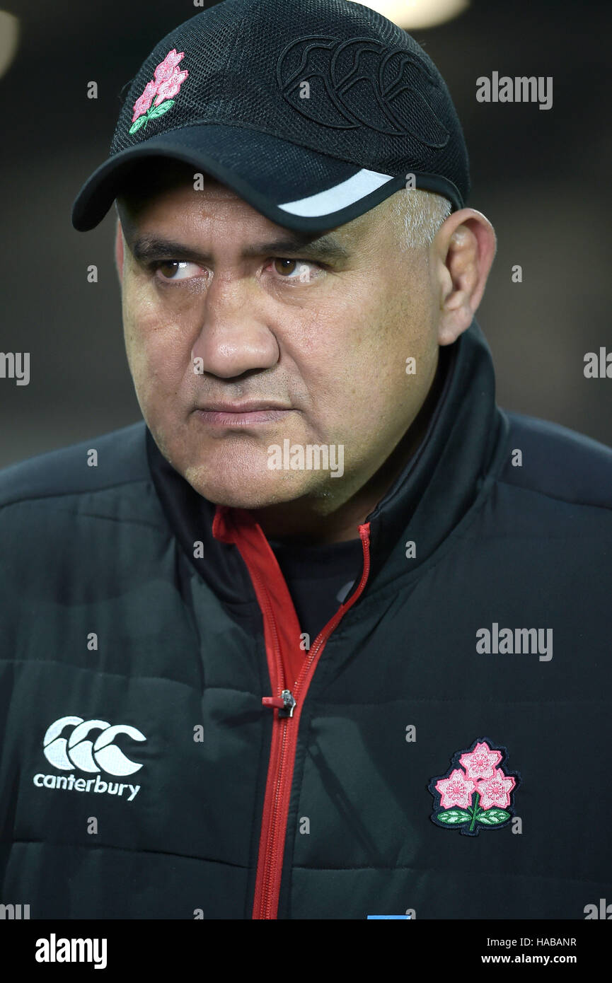 Vannes, France. 26th Nov, 2016. Jamie Joseph (JPN) Rugby : Rugby test ...
