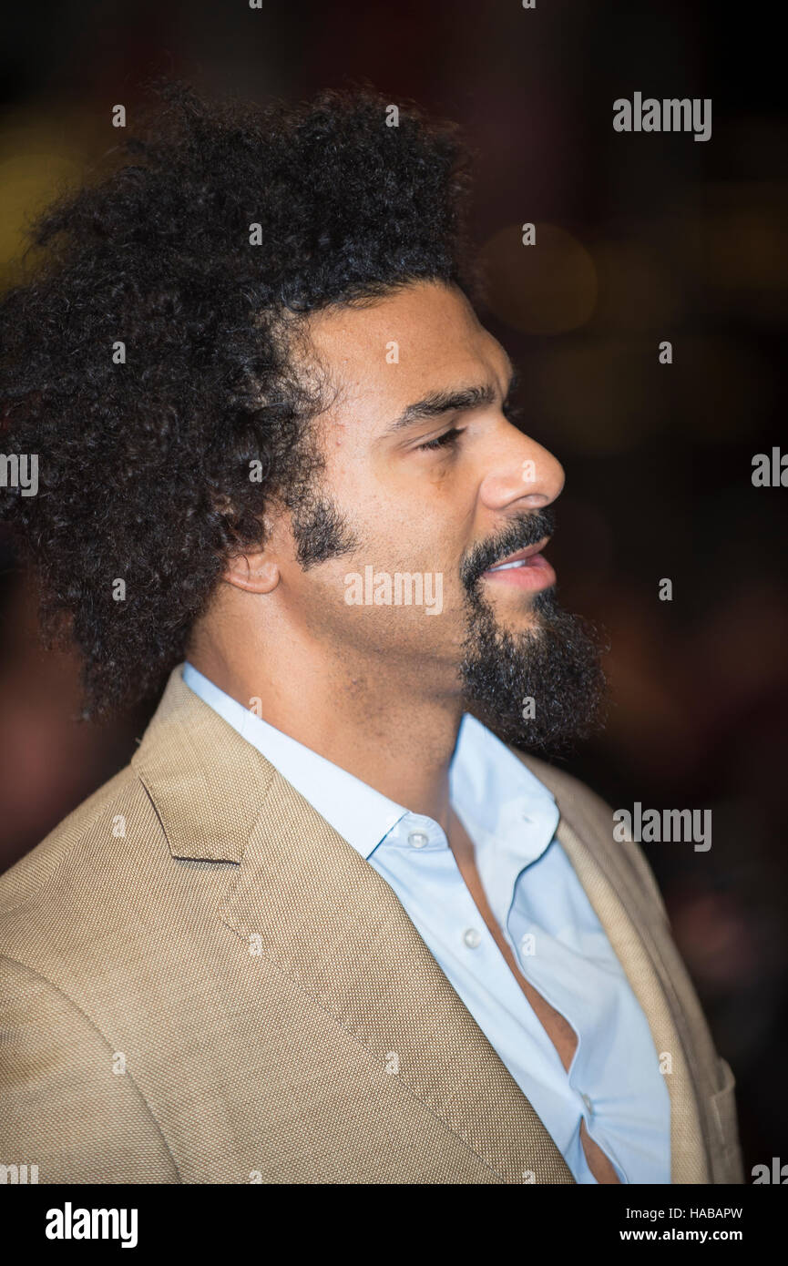 London, UK. 28th Nov, 2016. David Haye attends the World Premiere of 'I ...