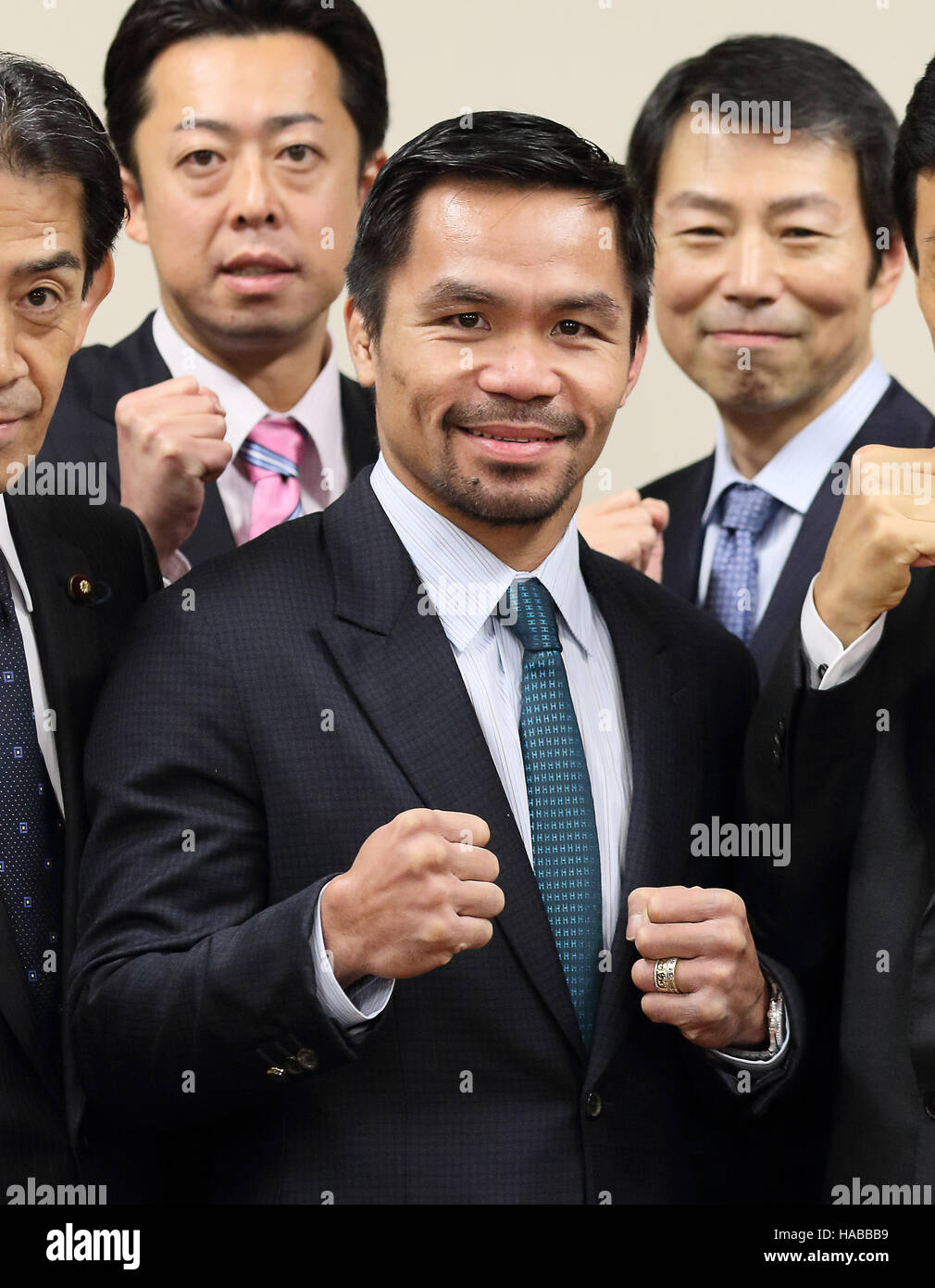 Filipino boxing icon and Senator Manny Pacquiao attends a meeting of a ...