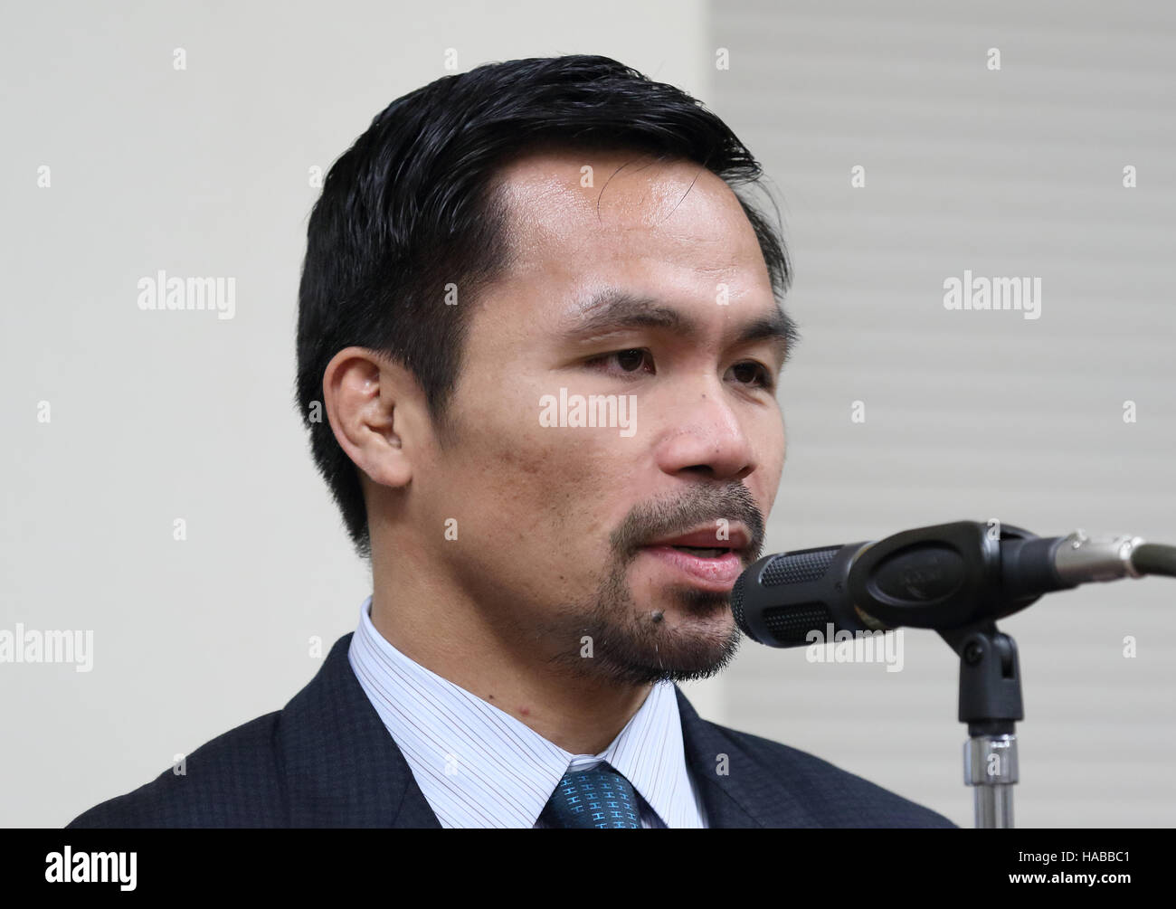 Filipino boxing icon and Senator Manny Pacquiao attends a meeting of a ...
