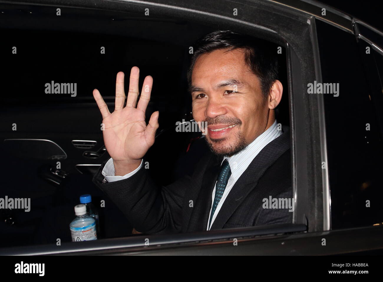 Filipino boxing icon and Senator Manny Pacquiao attends a meeting of a ...