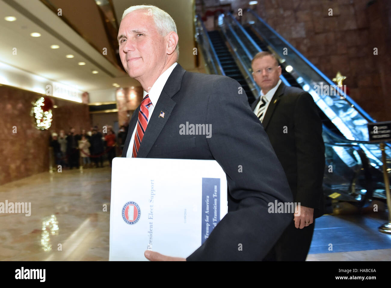 New York, New York. 28th Nov, 2016. United States Vice President-elect ...