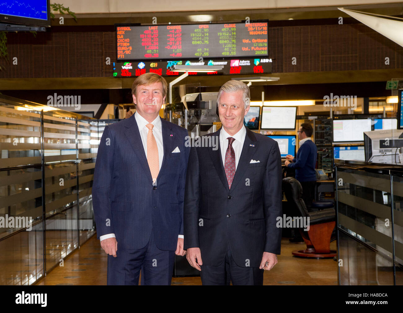 Amsterdam, The Netherlands. 28th Nov, 2016. King Willem-Alexander and ...