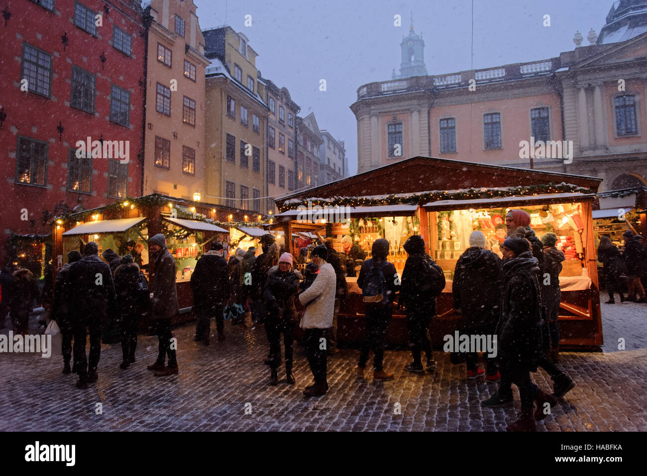 Stockholm, Sweden, 27th November, 2016. Christmas fair on the ...