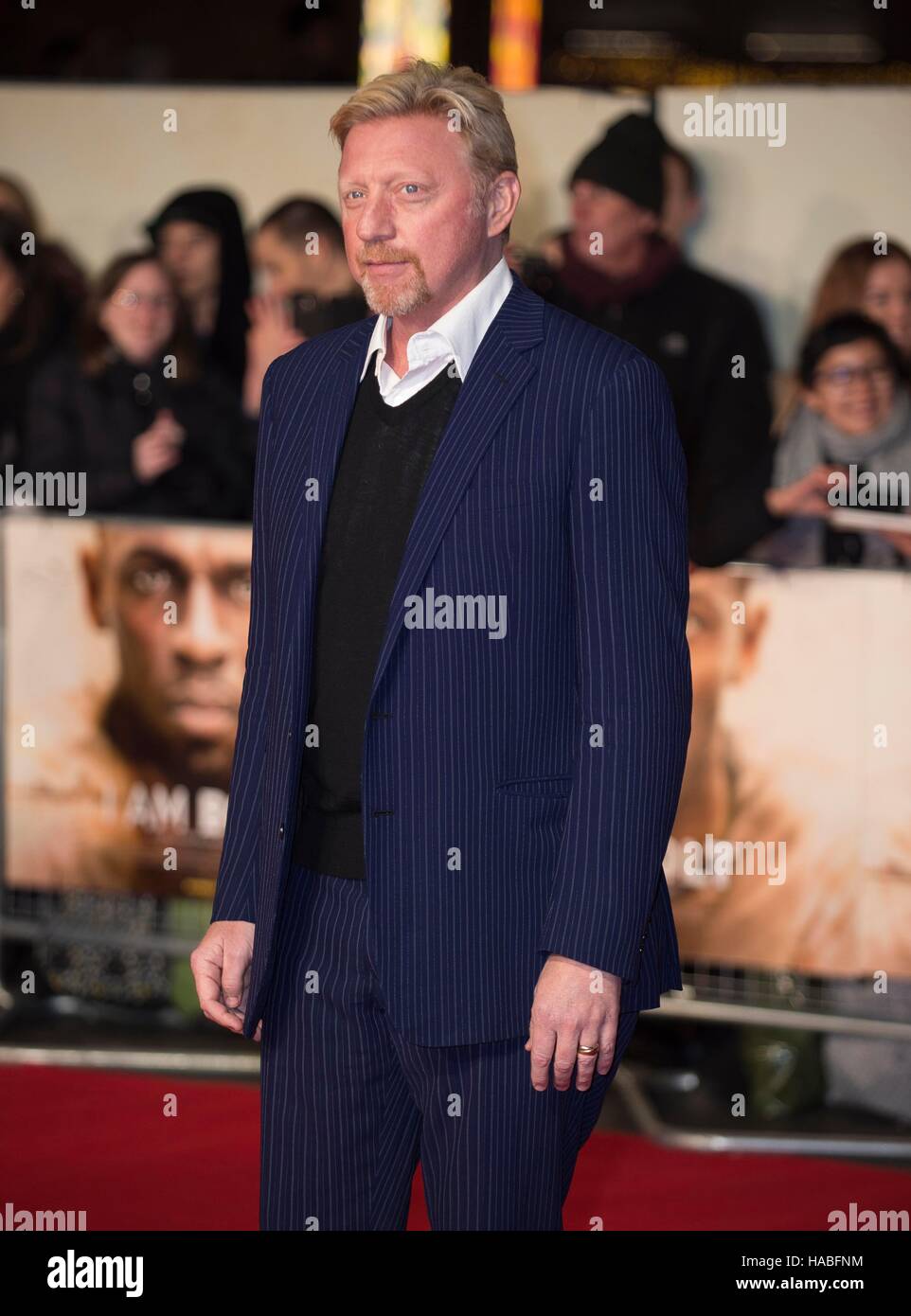 London, UK. 28th Nov, 2016. Boris Becker at the World Premiere of 'I Am ...