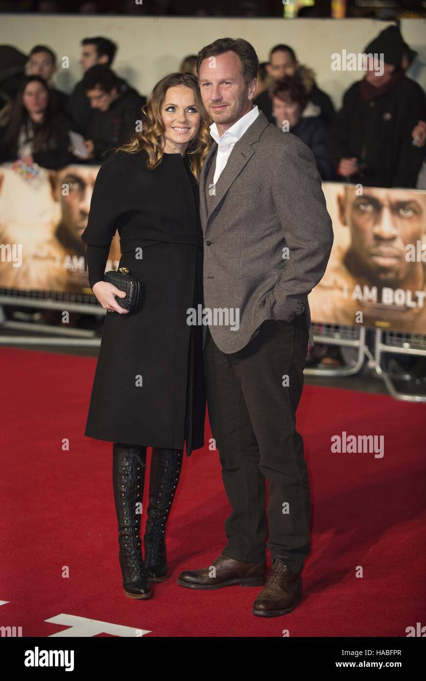 London, UK. 28th Nov, 2016. Geri Halliwell and Christian Horner at the ...