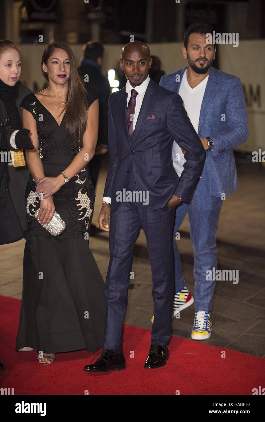 London, UK. 28th Nov, 2016. Mo Farah and Tania Nell at the World ...
