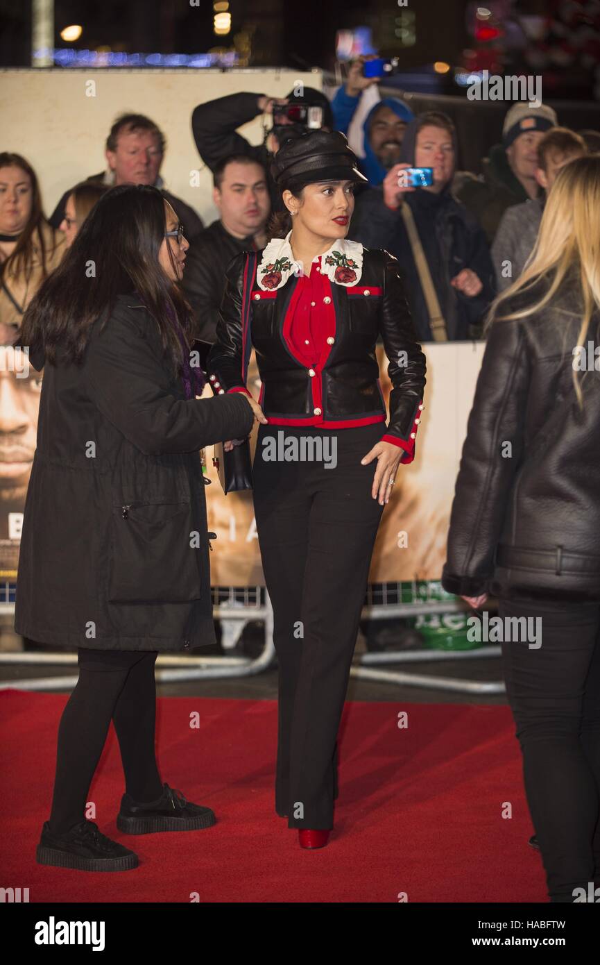 London, UK. 28th Nov, 2016. Salma Hayek at the World Premiere of 'I Am ...