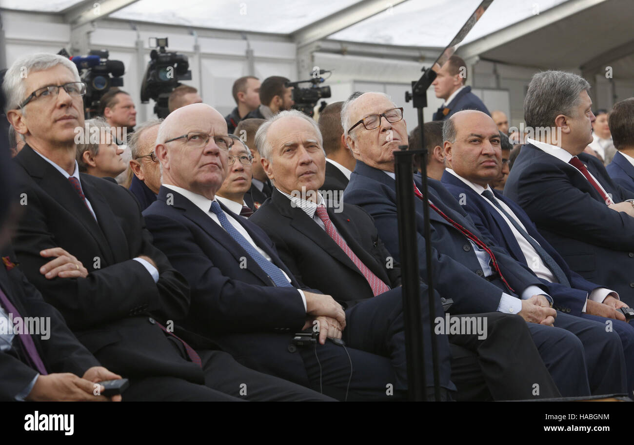 Chernobyl, Ukraine. 29th Nov, 2016. Project Director NOVARKA Nicolas ...