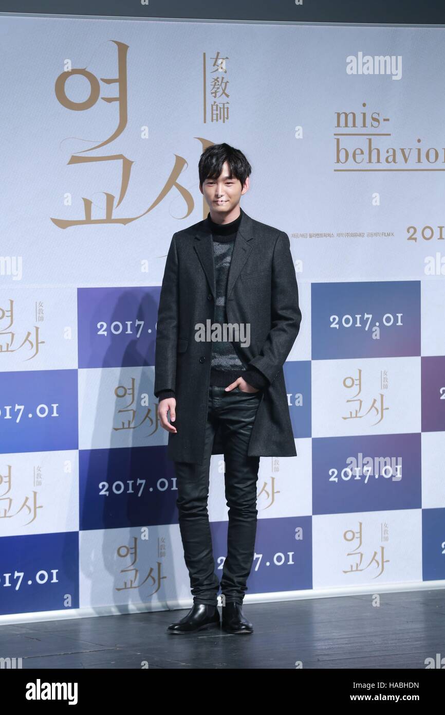 Seoul, Korea. 29th Nov, 2016. Kim Ha Neul, Won-geun Lee and In-yeong Yu ...