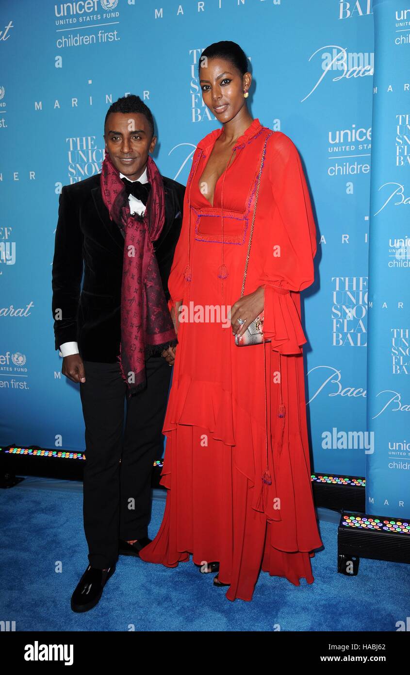 New York, NY, USA. 29th Nov, 2016. Marcus Samuelsson, Maya Samuelsson ...