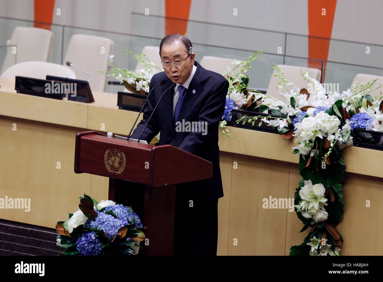 United Nations, USA. 29th Nov, 2016. United Nations Secretary-General ...