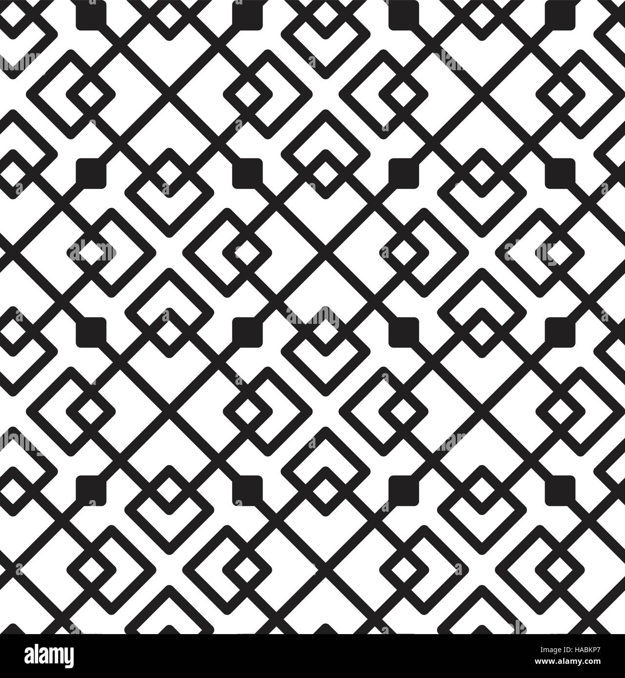 Vector seamless texture rounded Black and White Stock Photos & Images ...