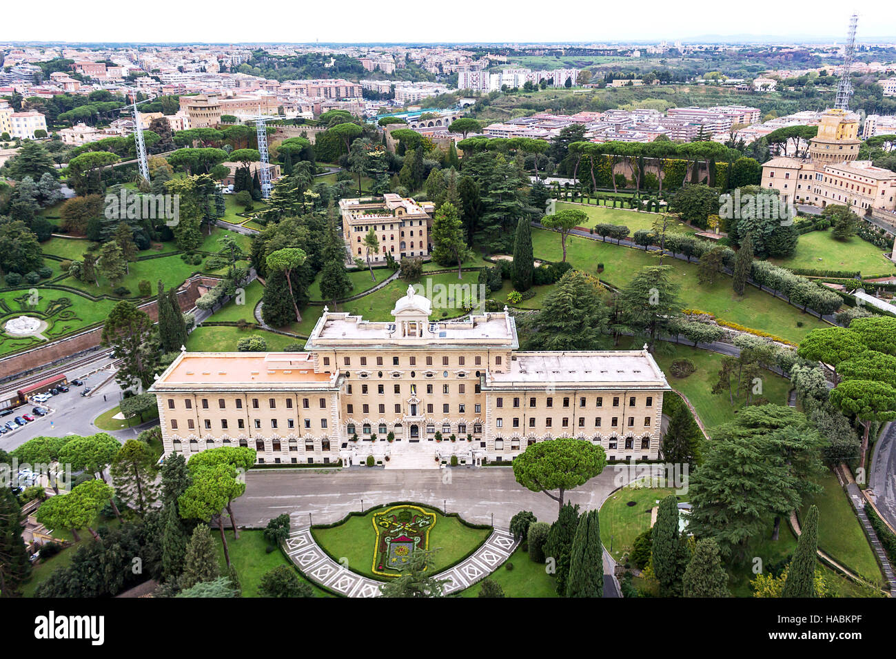 Vatican city aerial view hi-res stock photography and images - Alamy