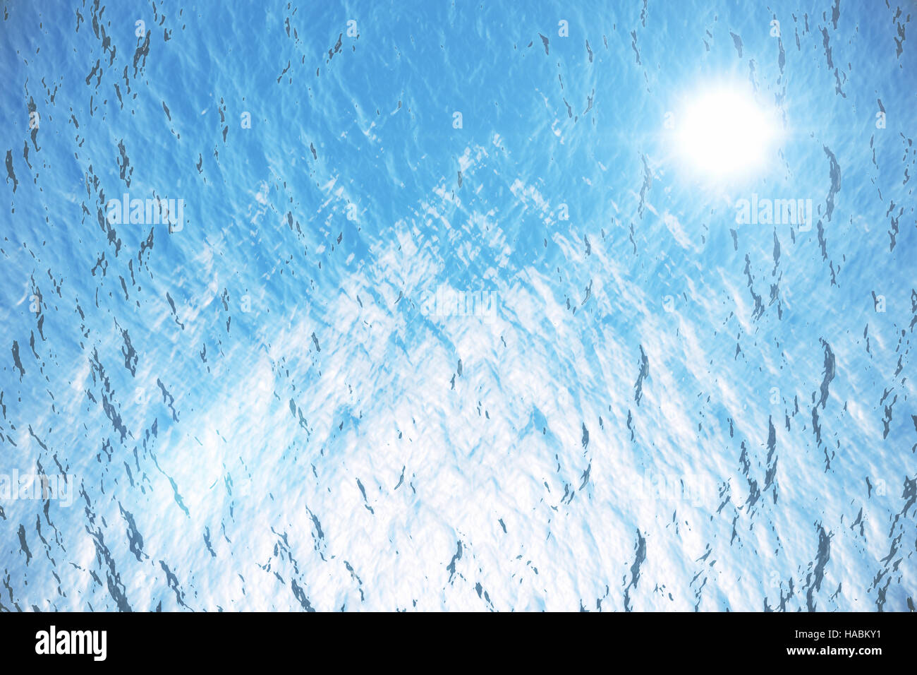rendering surface underwater blue background in sea Stock Photo - Alamy