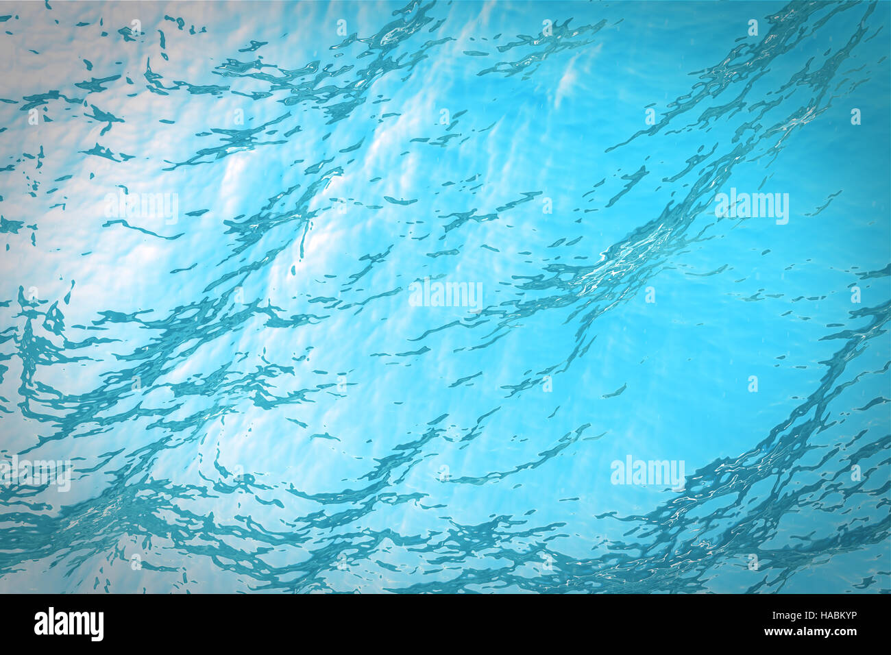 rendering underwater sea, ocean surface, high resolution Stock Photo ...