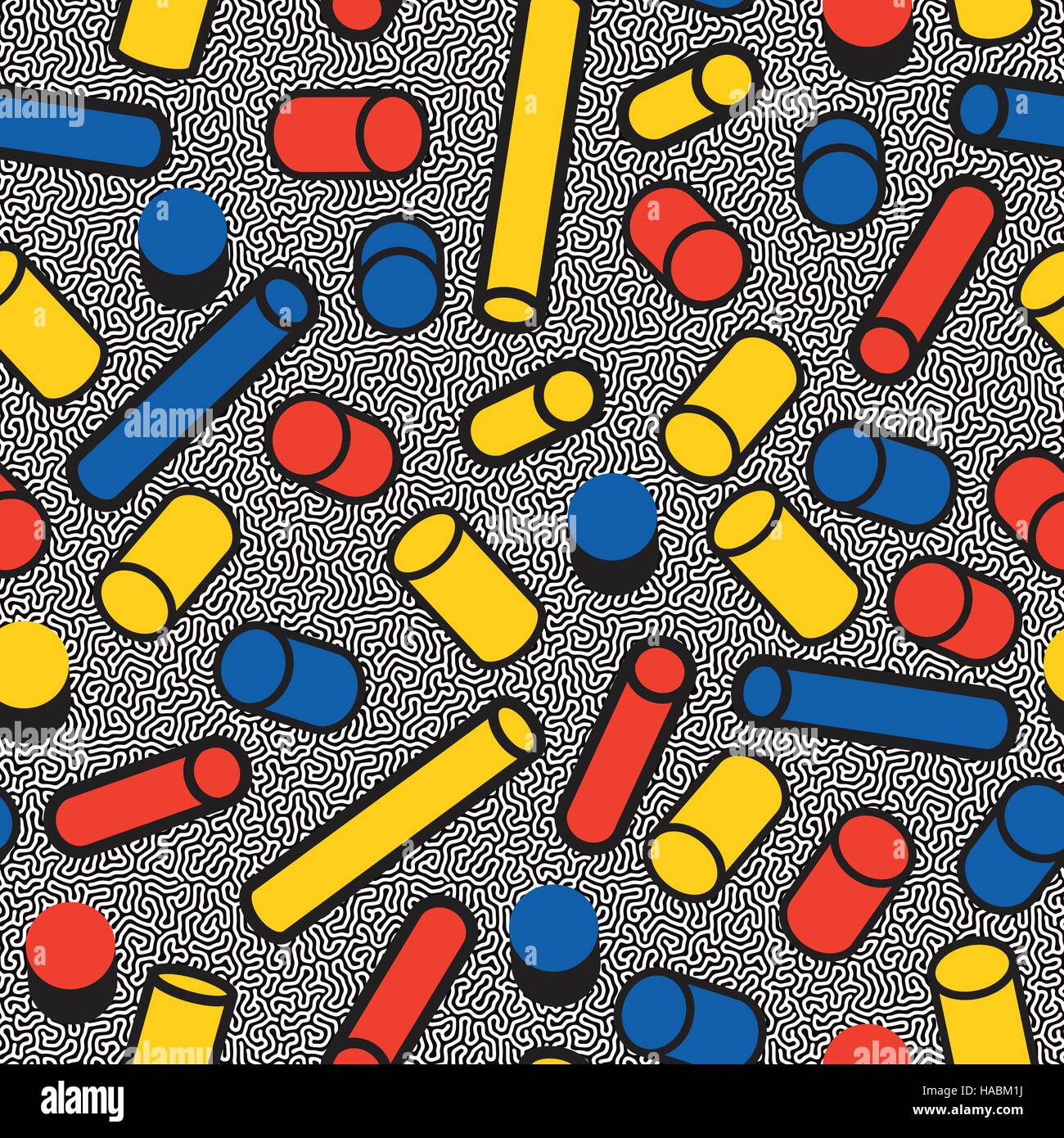 Memphis seamless retro background Stock Vector Images - Alamy
