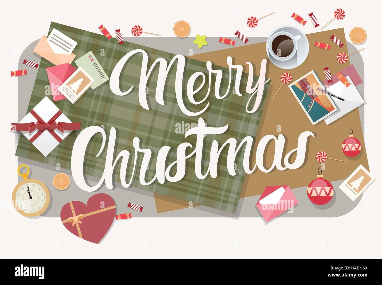 Happy workspace Stock Vector Images - Alamy