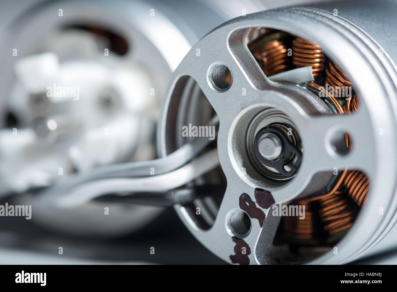 Close up of connected motor armature Stock Photo - Alamy
