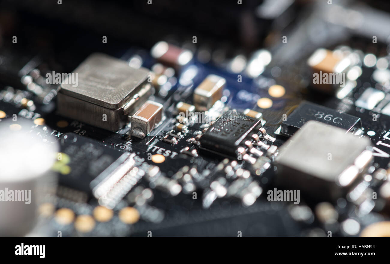 Macro close up of important chip Stock Photo - Alamy