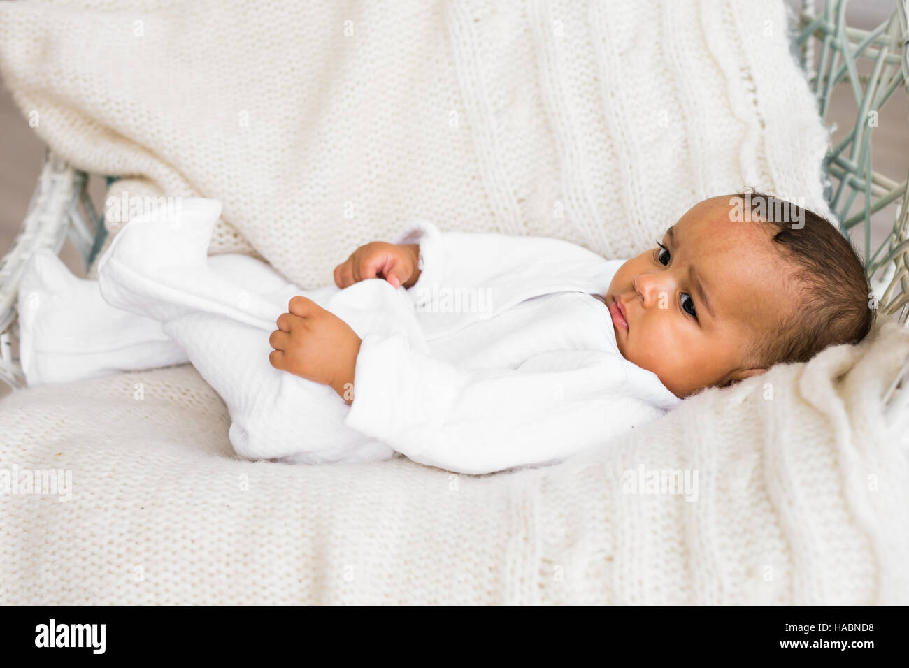 Portrait of a mixed race baby boy Stock Photo - Alamy