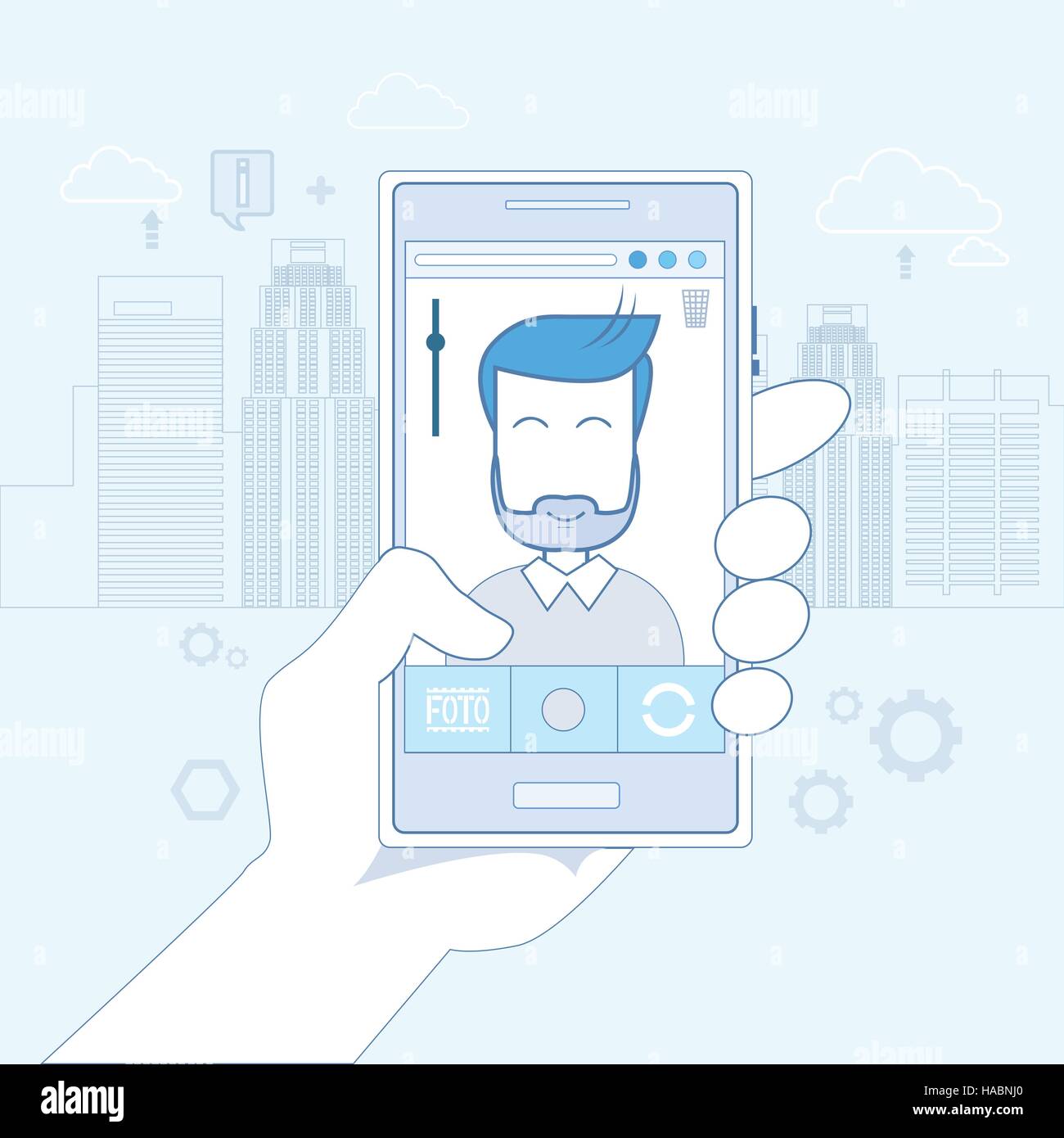 Application cellphone Stock Vector Images - Alamy