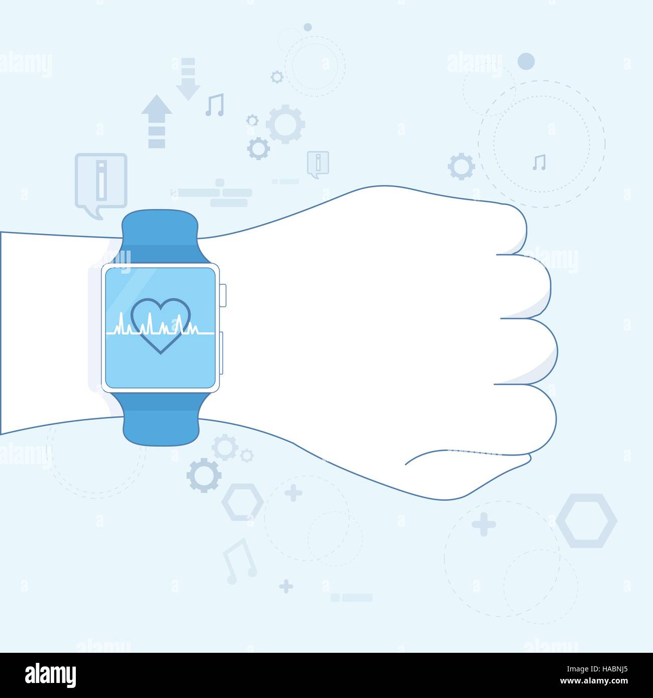 Pulse clock Stock Vector Images - Alamy