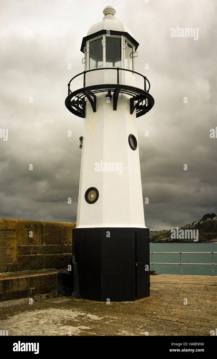 Lighthouse St Ives Stock Photo - Alamy