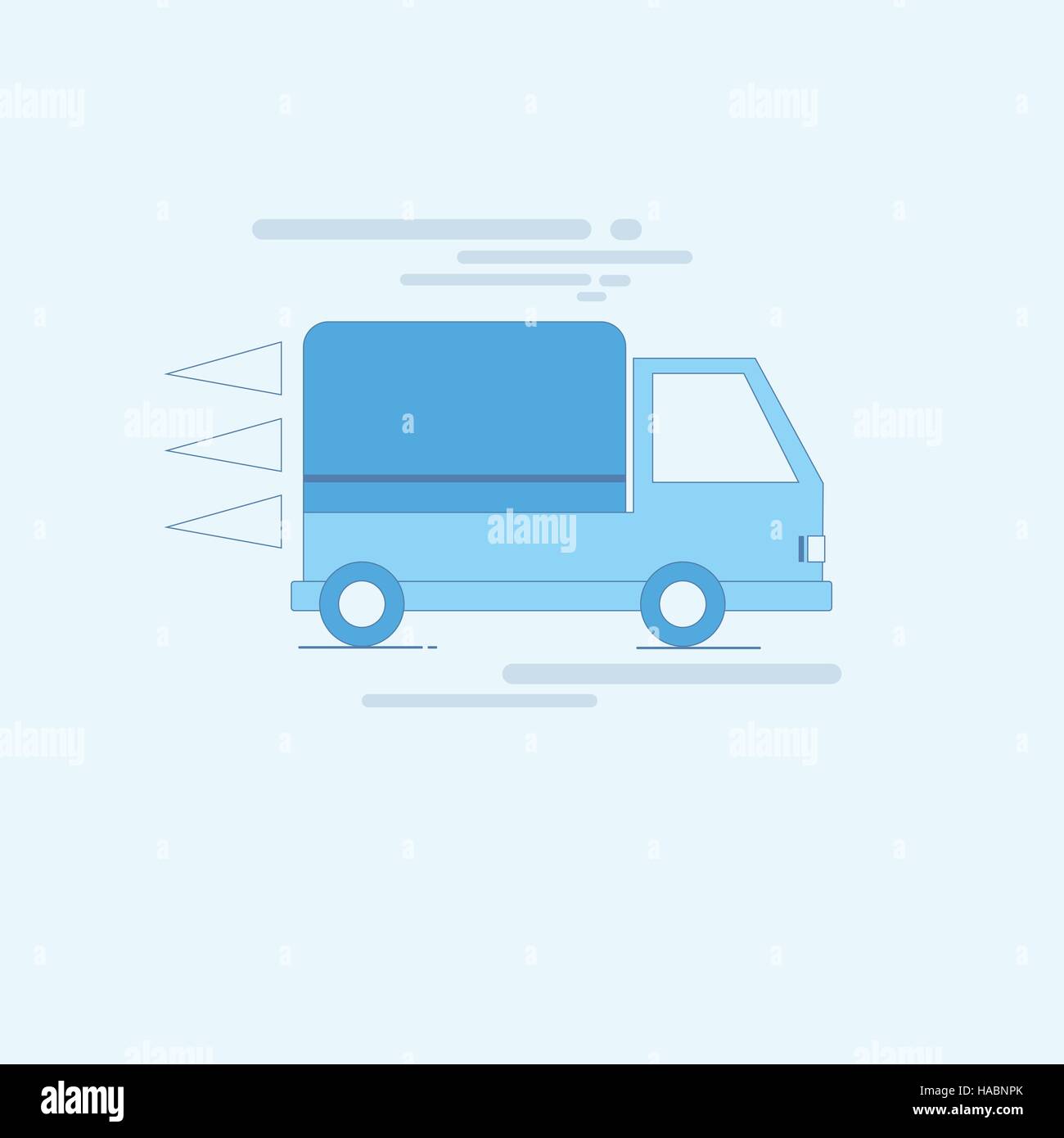 Truck Delivery Service, Lorry Car Thin Line Stock Vector Image & Art ...