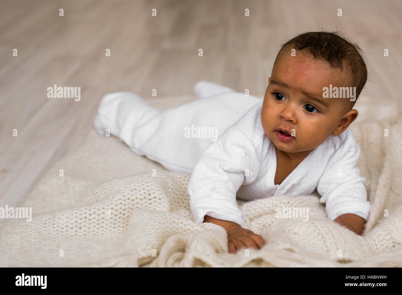 Portrait of a mixed race baby boy Stock Photo - Alamy
