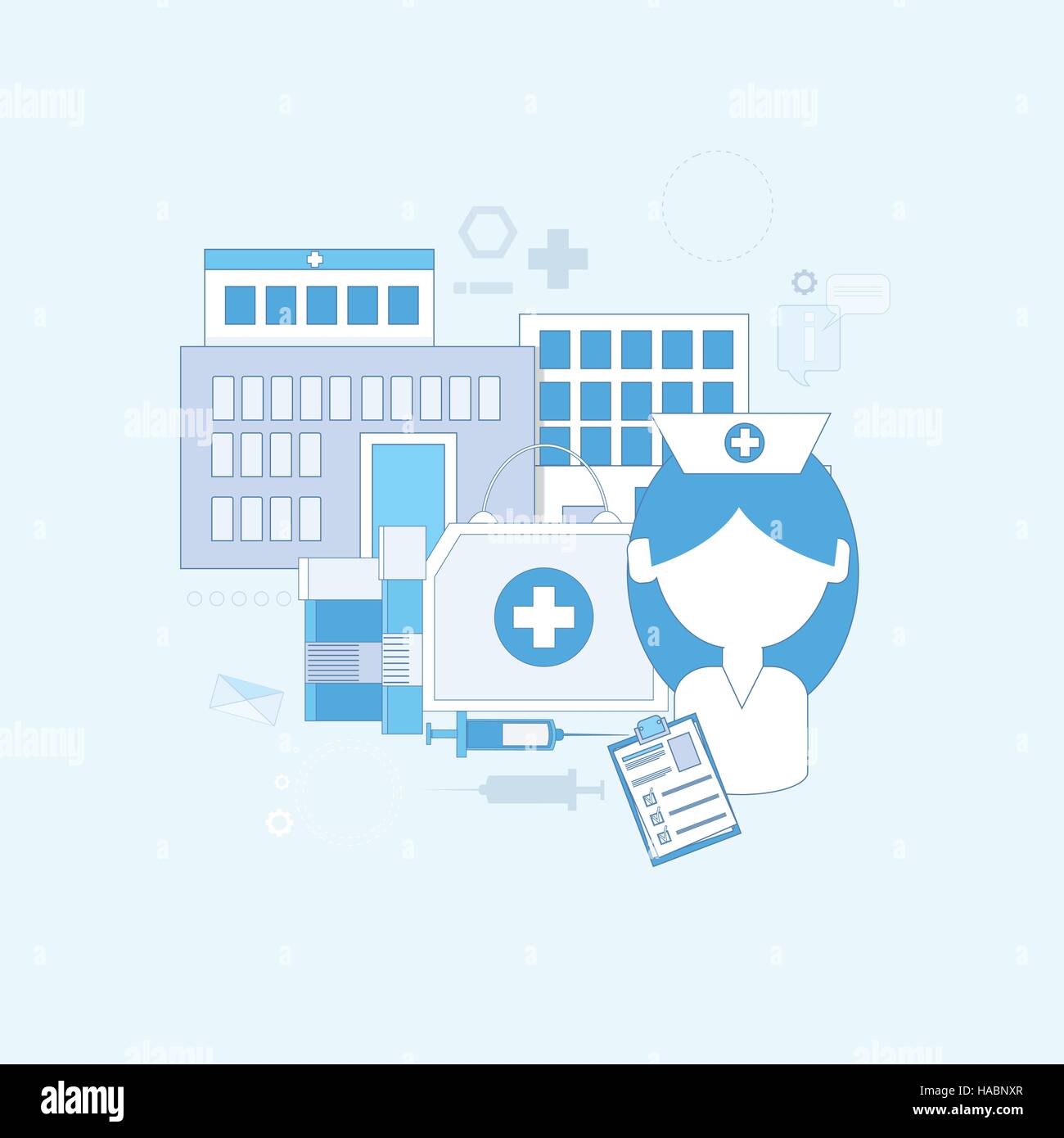 Hospital Medical Application Health Care Medicine Online Web Banner ...