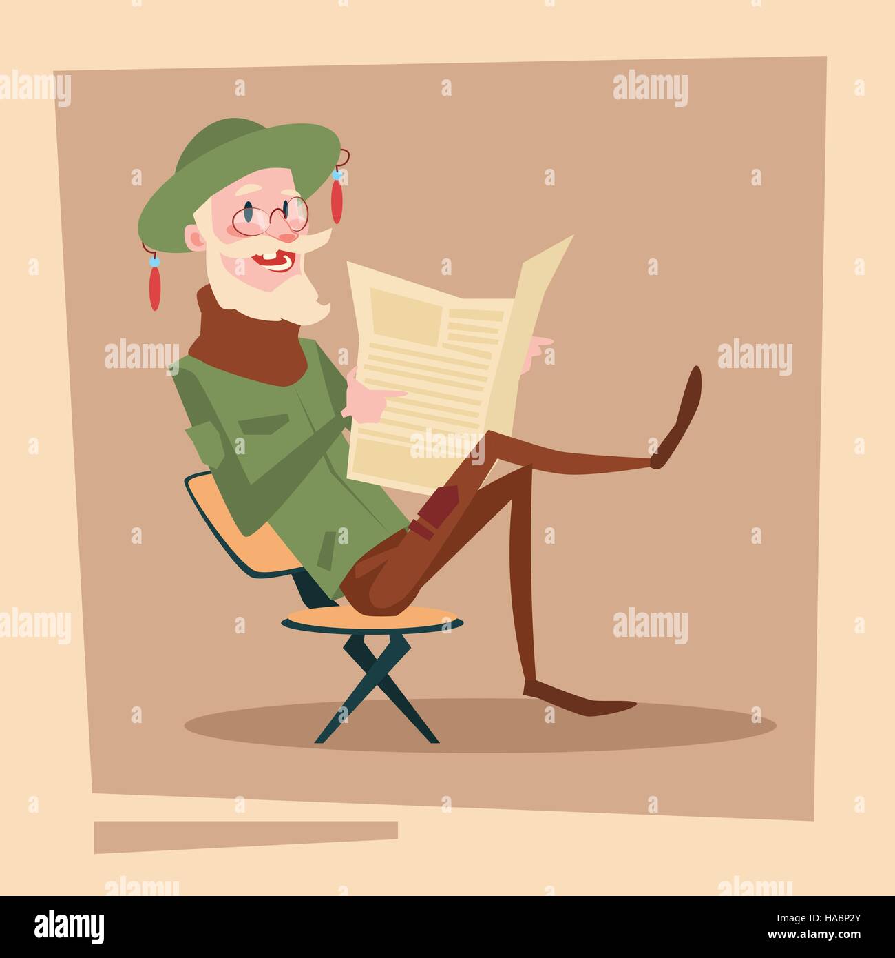 Older male farmer Stock Vector Images - Alamy