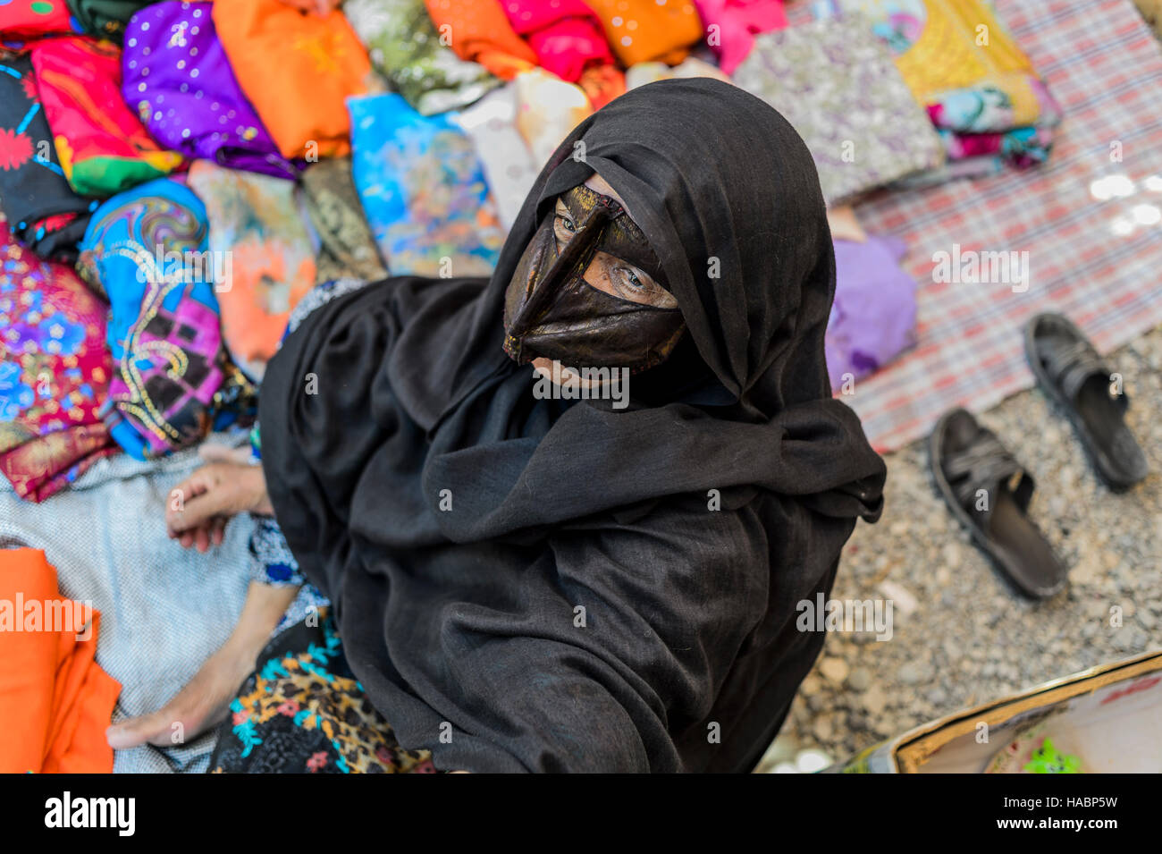 Bandari woman, Iran Stock Photo - Alamy