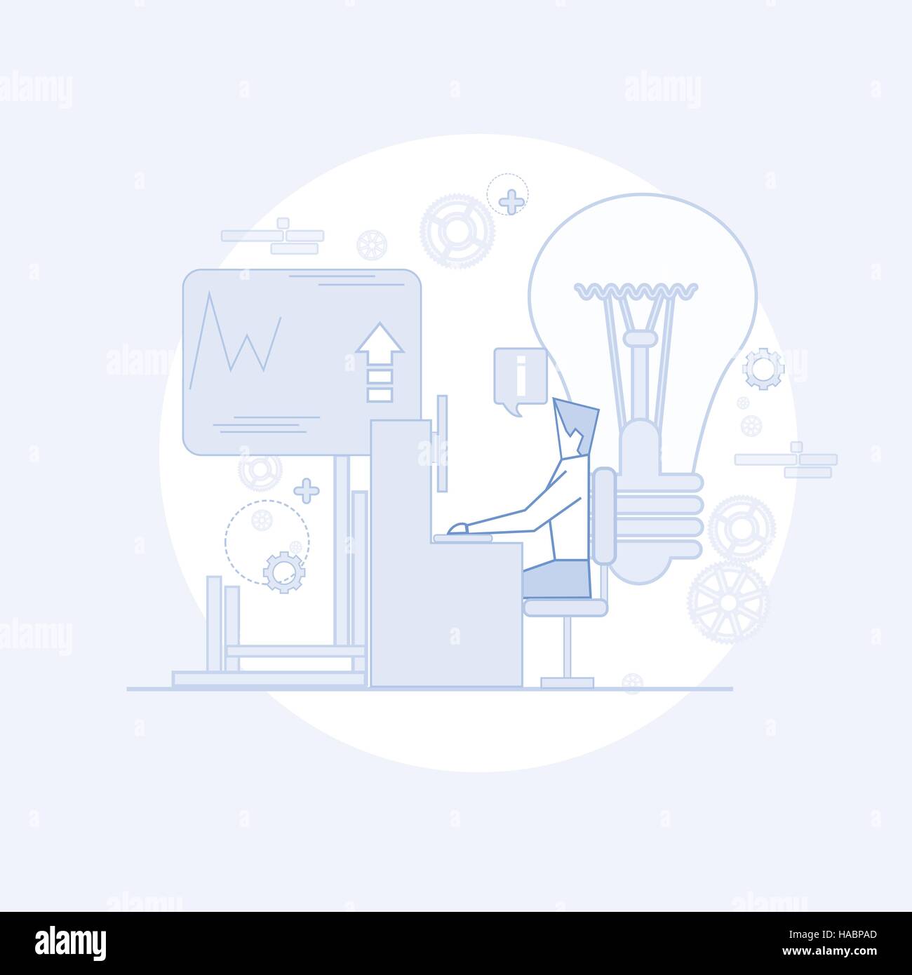 College student laptop typing Stock Vector Images - Alamy