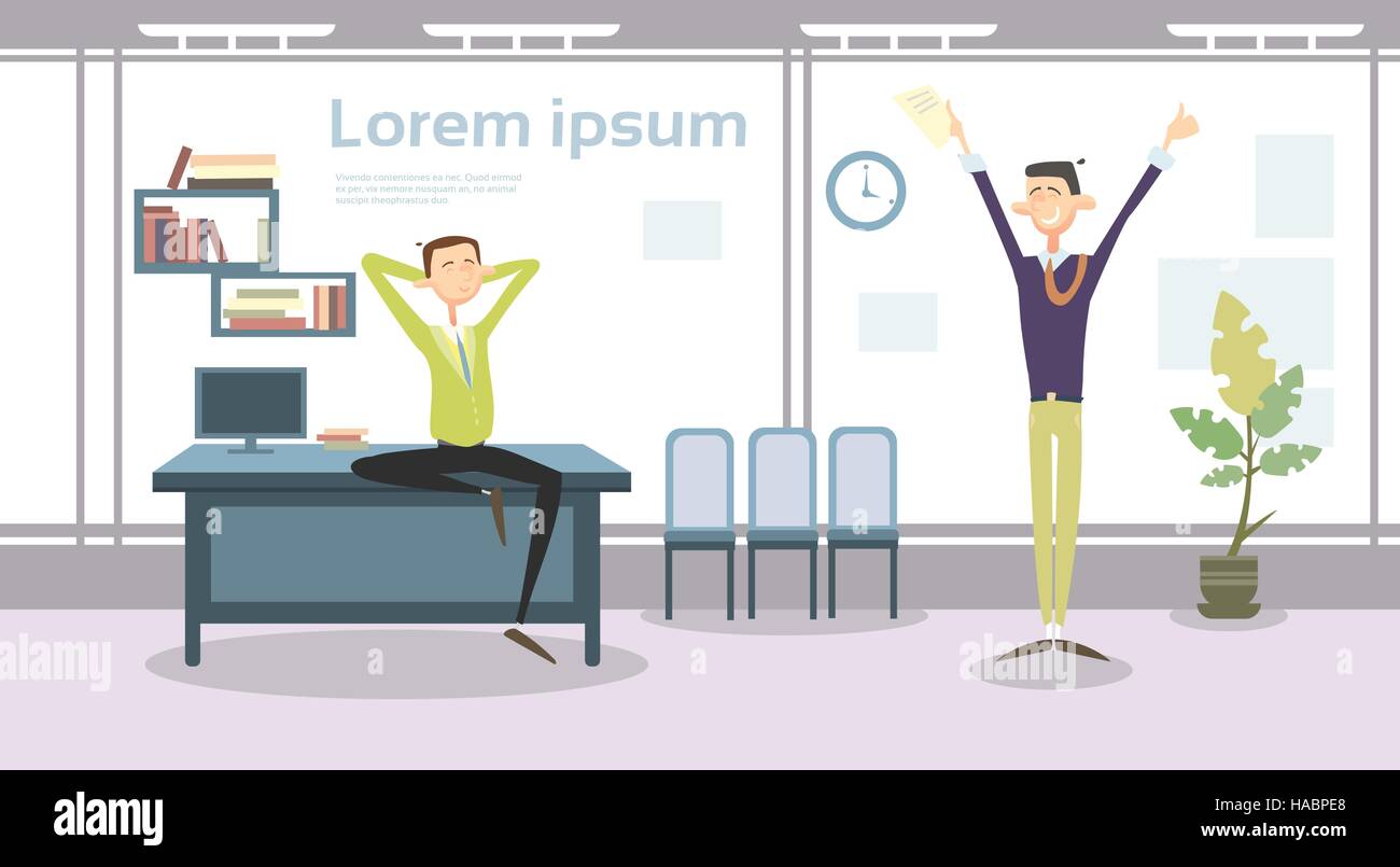 Business Man Group Interior Workplace, Businessman Manager Office ...