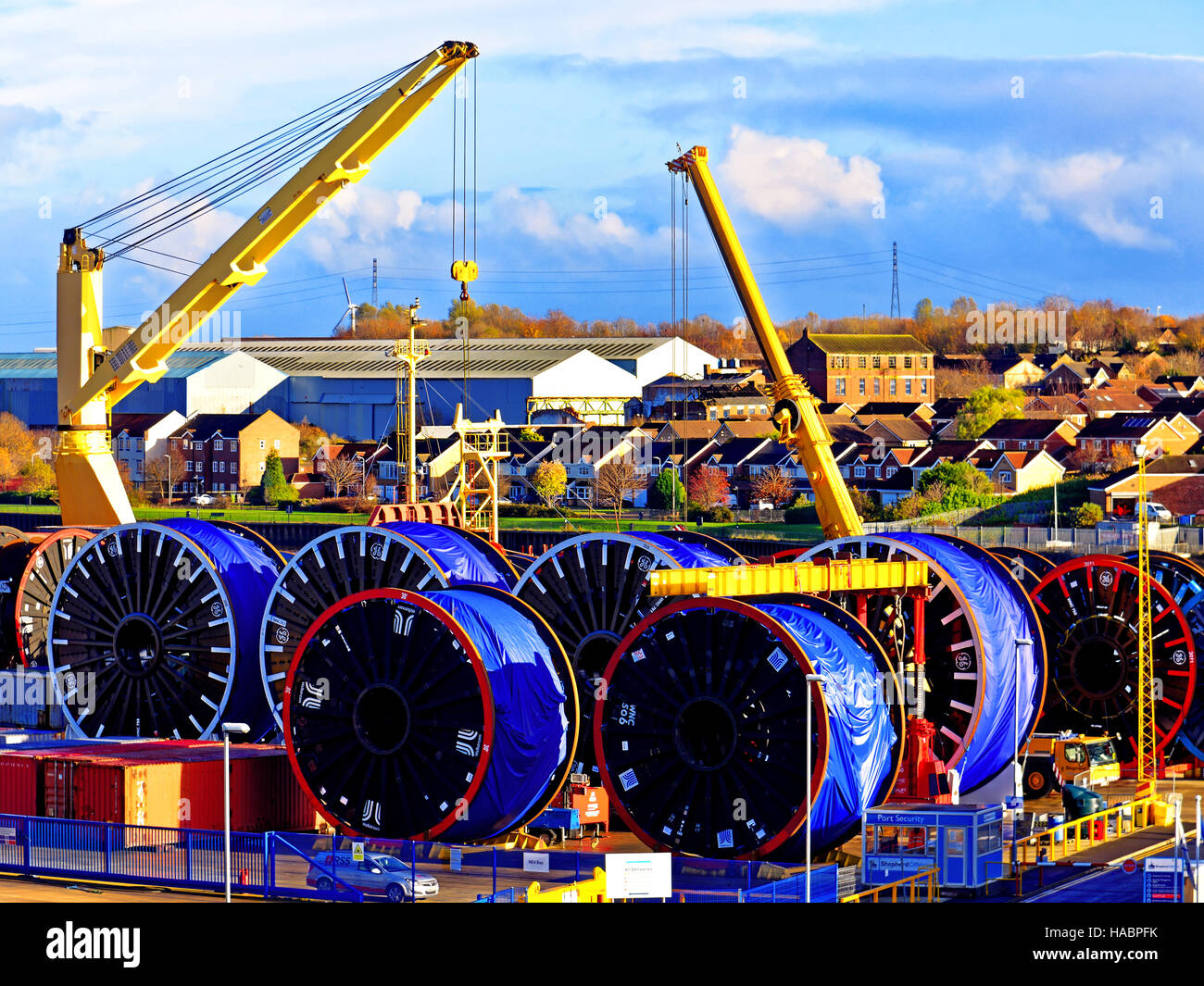 Newcastle Walker riverside Wellstream giant pipe reels At Shepherd ...