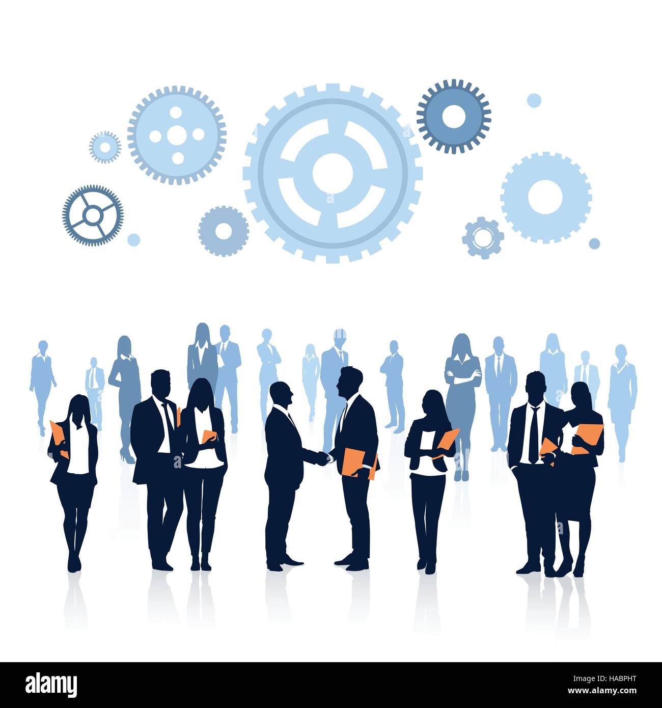 Businessman businesswoman handshake Cut Out Stock Images & Pictures - Alamy