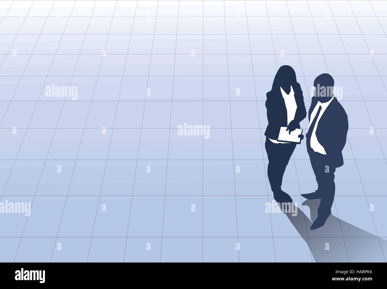 Business People Group Meeting Discussion, Talking Top Angle View ...