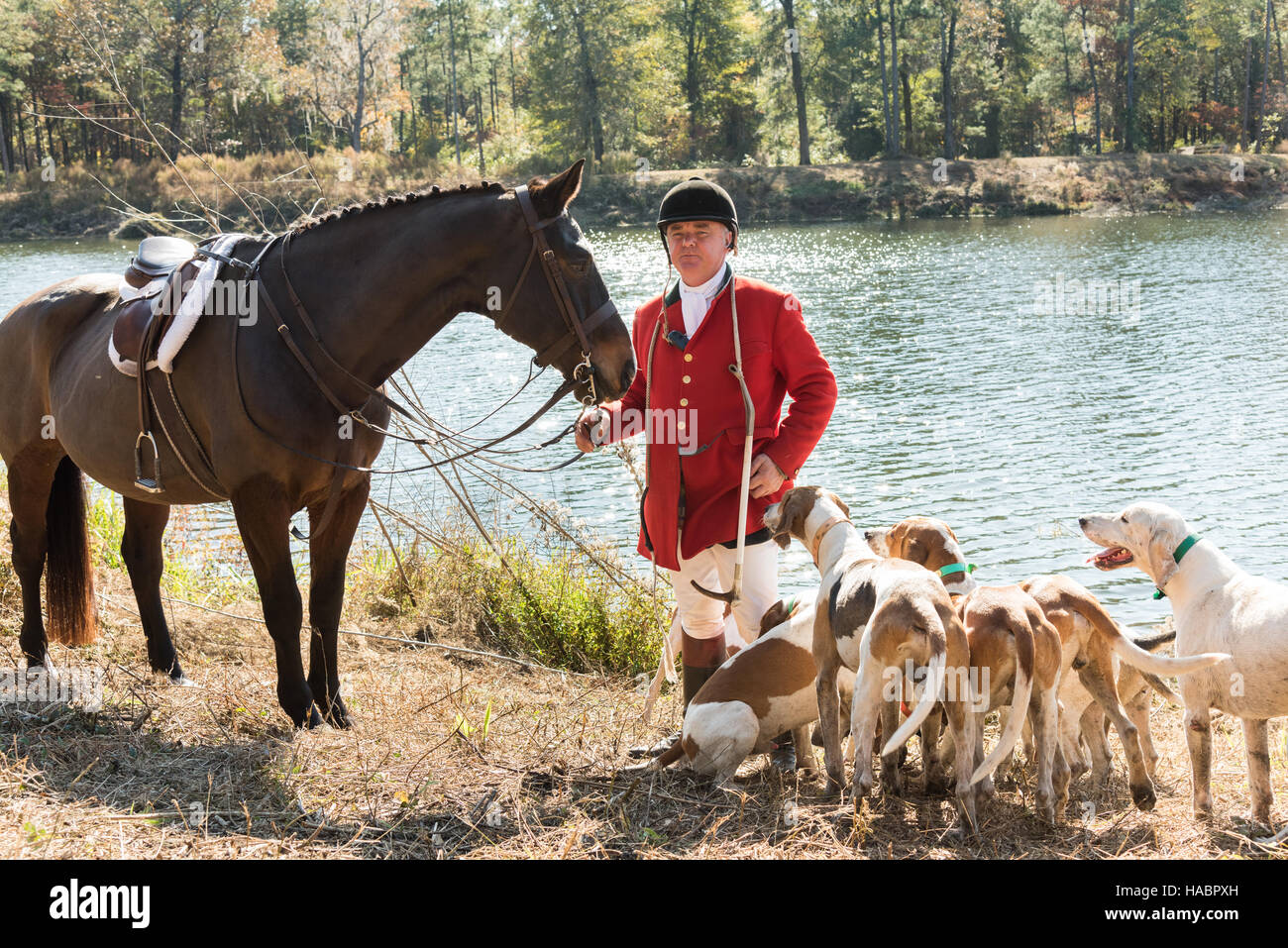 Riders gather for the Blessing of the Hounds marking the start of the ...