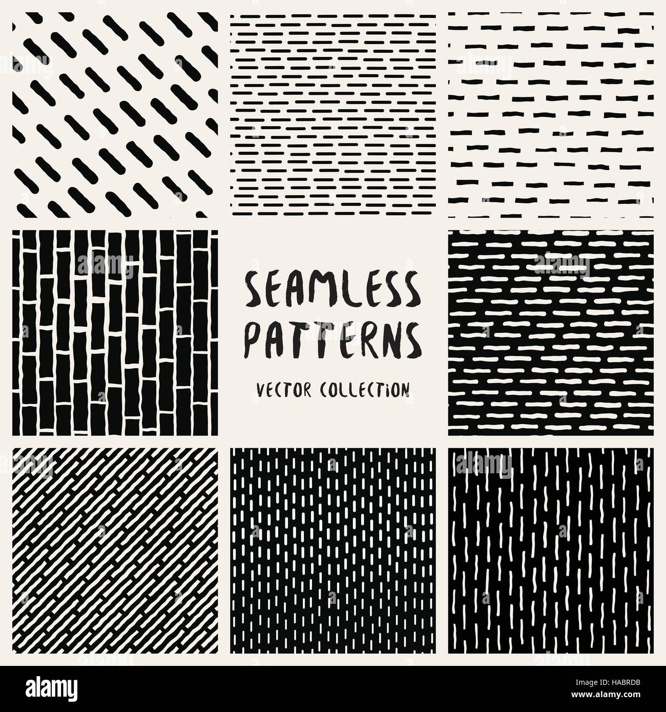 Set Geometric Vector Seamless Pattern Stock Vector Image And Art Alamy