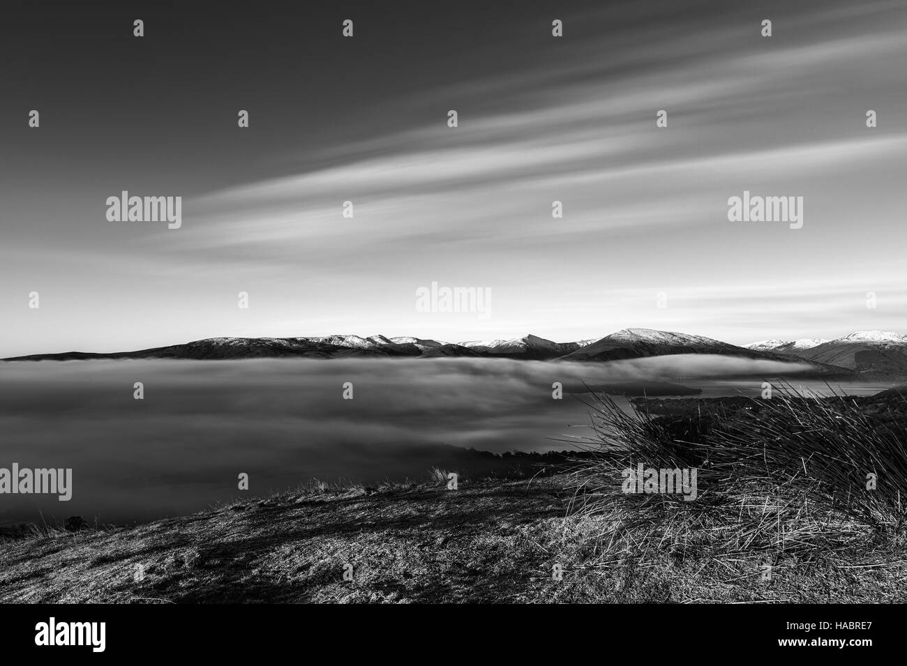Conic hill sunset Black and White Stock Photos & Images - Alamy